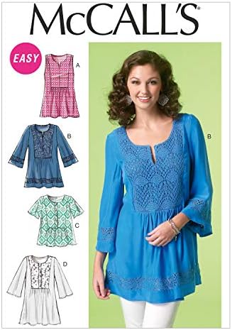 Amazon.com: McCall's M7128-0Y0 Misses' Tops and Tunic-XS-S-M, Size Y ...