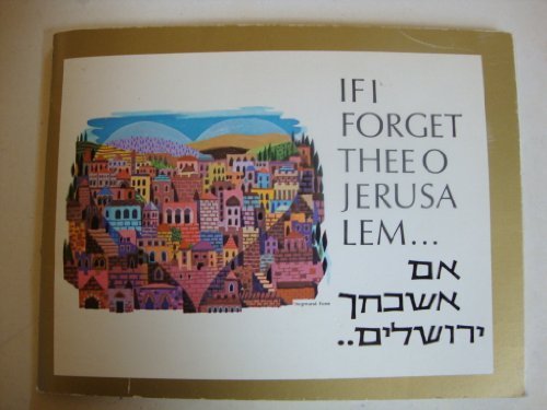 If I Forget Thee O Jerusalem: The History of the Old Yishuv - A Concise ...