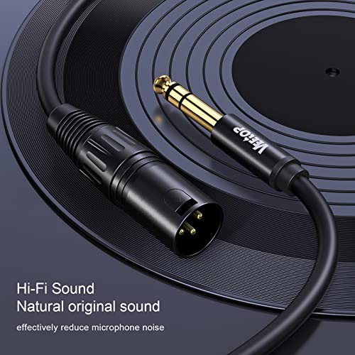 Snapklik.com : 1/4 Inch TRS To XLR Male Cable, Balanced 6.35mm Quarter ...