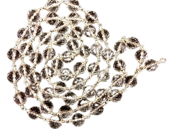 Gemstone Industry Precious Sphatik Mala 108+1 Beads Sfatik Ki Mala ...