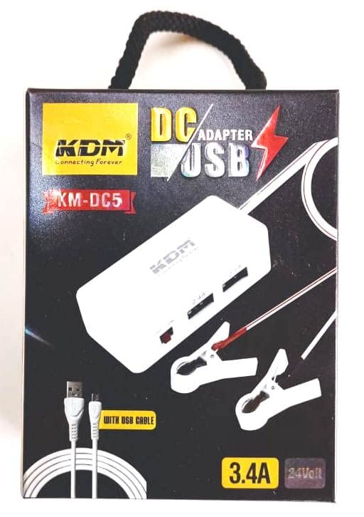KDM KM-5DC 3.4 with USB Smart Adaptor Battery Charger : Amazon.in ...