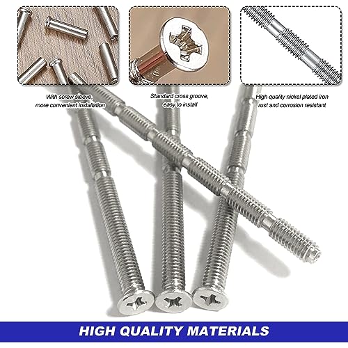 M4 Door Handle Bolt Through Fixings, 25Pcs M4 Door Handle Fixing Screws ...