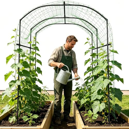 Amazon.com : SUNYRISY Garden Arch Trellis for Climbing Plants Outdoor ...