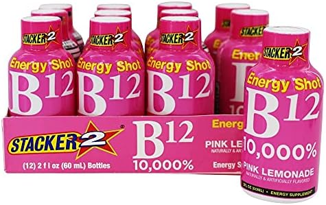 Amazon.com : Energy Shot Acai & Pomegranate Stacker 2 B12 (2oz, Case ...