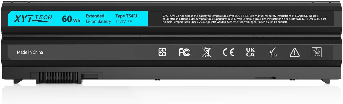 Amazon.com: XYT-TECH TG T54FJ 60WH M5Y0X E6420 E5420 Replacement Laptop ...