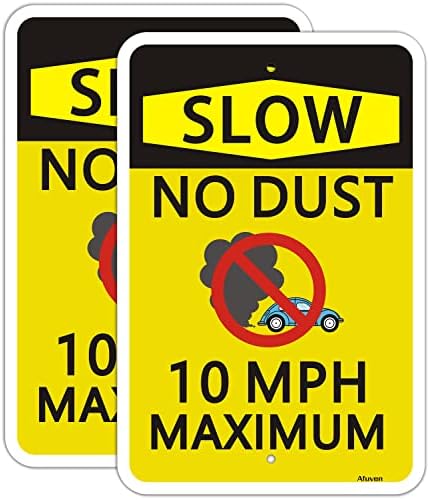 Amazon.com: Slow Speed Limit 10 MPH Sign No Dust Sign 18"x12" 10MPH ...