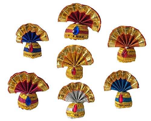 Buy Decorative Multi Color Turban/pagdi/mukut/saafa for Goddess Idols ...
