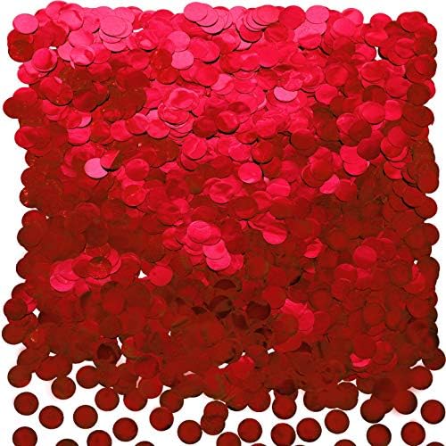 Amazon.com: Sparkling Red Foil Heart Confetti 0.5 oz (1 Pc), Perfect ...