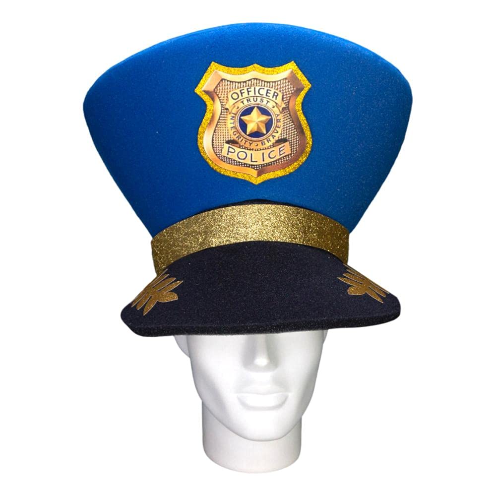 Amazon.com: FOAM PARTY HATS: Giant Police Hat - Police Officer Gift Hat ...