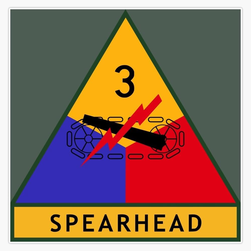 3rd Armored Division (United States) Sticker Bumper Sticker Vinyl Decal 5"
