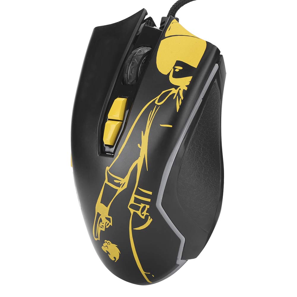 Sanpyl Wired Gaming Mouse, USB 6 Adjustable DPI Ergonomic Desktop ...