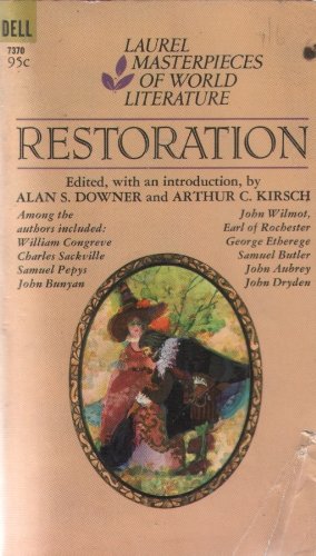 LAUREL MASTERPIECES OF WORLD LITERATURE: RESTORATION: Alan S. Downer ...