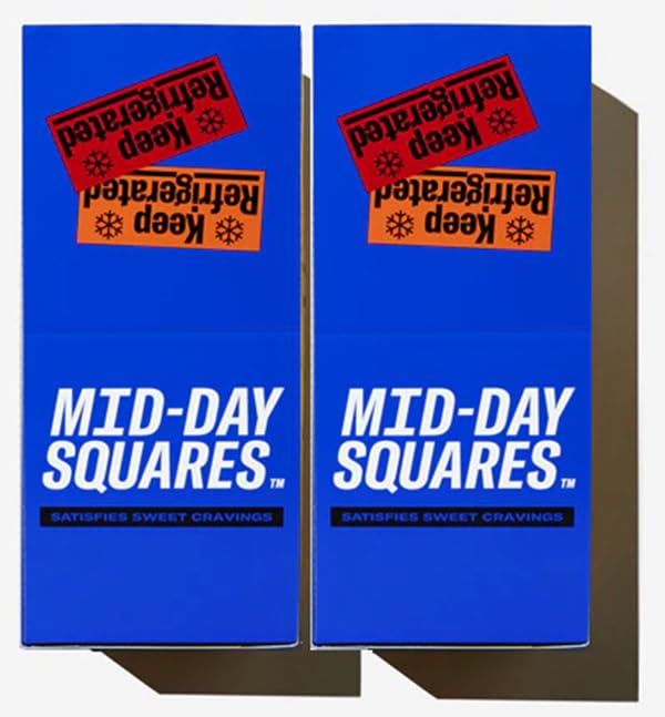 Amazon.com : Mid-Day Squares High Protein Chocolate Bars, 1.16 Oz Each ...