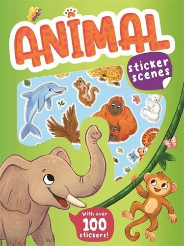 Animal Sticker Scenes : Igloo Books: Amazon.in: Books