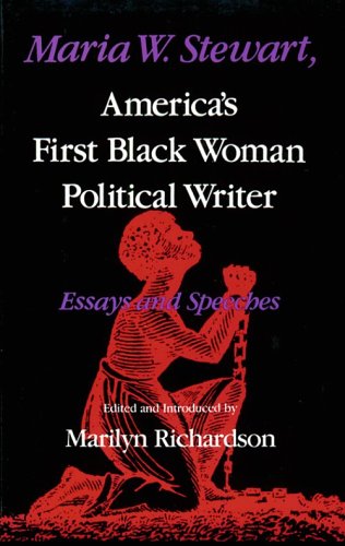 Amazon | Maria W. Stewart: America's First Black Woman Political Writer ...