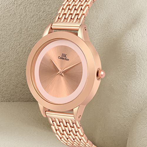 Buy IIK COLLECTION Watches for Women Stainless Steel Chain & Diamond ...