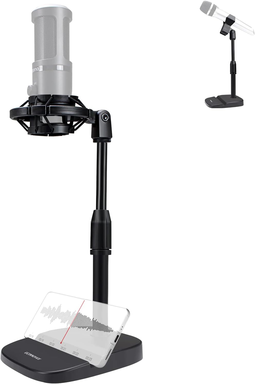 Amazon.com: Desktop Microphone Stand, Podcast Microphone Stand, Table ...