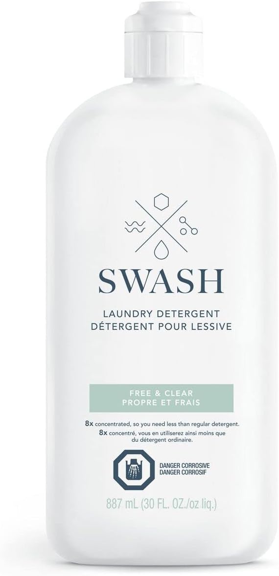 SWASH by Whirlpool, Liquid Laundry Detergent, Free & Clear, 83 Loads ...