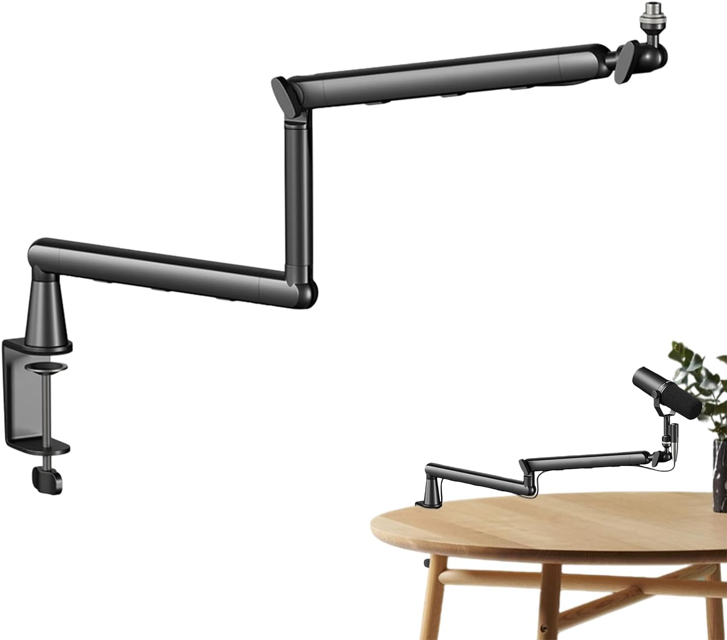 Eoixuqba Boom Arm - Clamp Shock Absorbing Adjustable,Microphone Stand ...