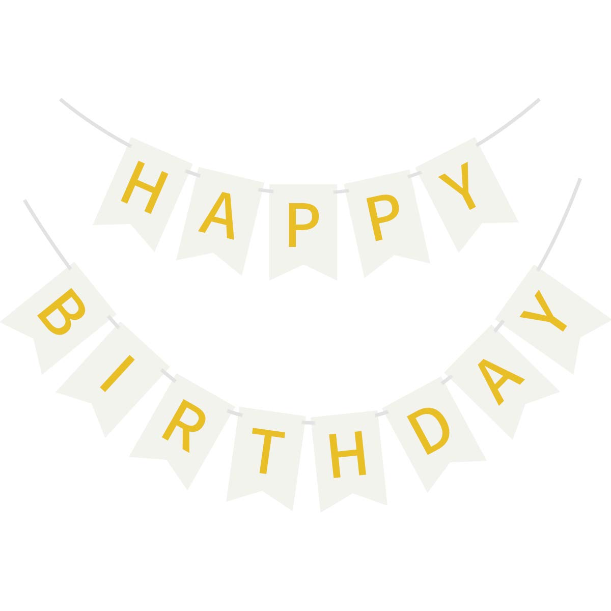 Buy MISS FANTASY Happy Birthday Banner White Happy Birthday Banner ...