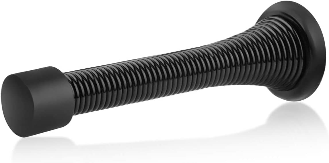 Amazon.com: HOMOTEK 36 Pack Black Spring Door Stops,3-1/8" Heavy Duty ...