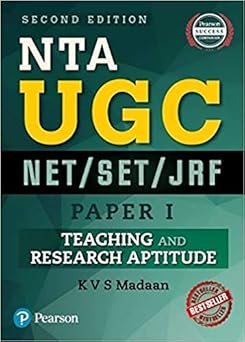 NTA UGC NET/SET/JRF - Paper 1: Teaching and Research Aptitude by Pearson (Old Edition) (Old ...