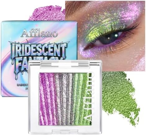 Amazon.com : Afflano Chameleon Iridescent Eyeshadow, Multichromatic Duo ...