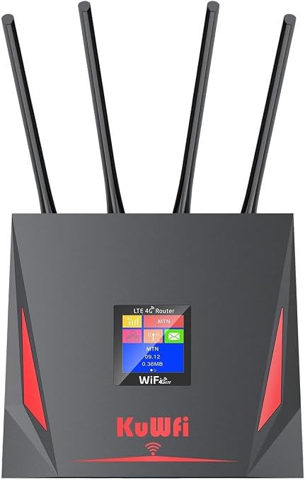 Amazon.com: KuWFi 4G Router with sim Card Slot, Router Unlocked ...