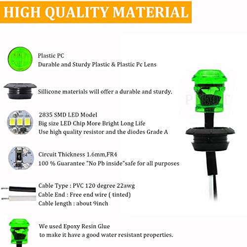 Snapklik.com : PSEQT 3 LED Round Boat Interior Deck Transom Courtesy ...