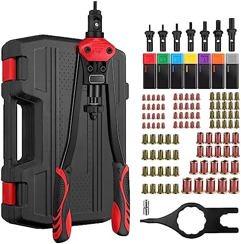 Proster Rivet Nut Tool 16'' Heavy Duty Riv Nut Gun Set with 7 ...