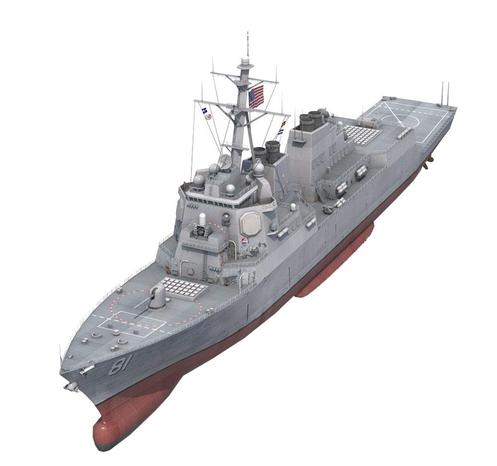 Buy X-Toy Destroyer Model Kits, 1/350 Scale USA Arleigh Burke Class ...