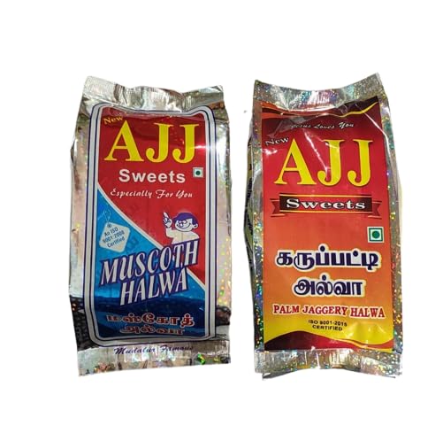 AJJ Muscoth Halwa 250g & Palm Jaggery Halwa 200g - Original Mudalur ...