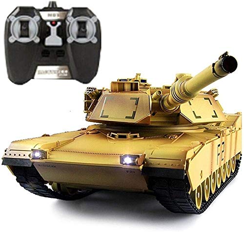 Buy lqgpsx 40cm Desert Yellow Main Battle Tank Model RC Panzer USB ...