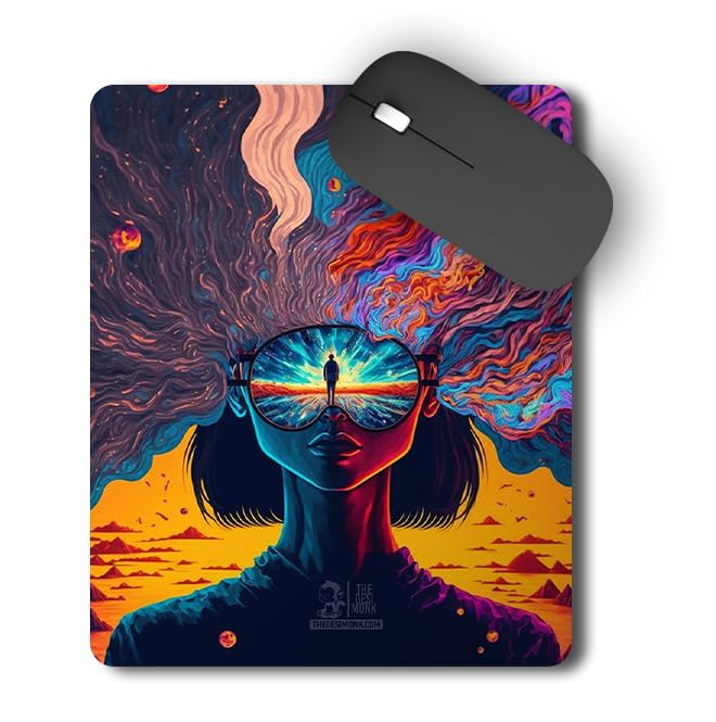 The Desi Monk Women Illuminati Eye Mouse Pad for Gamers | Travel India ...