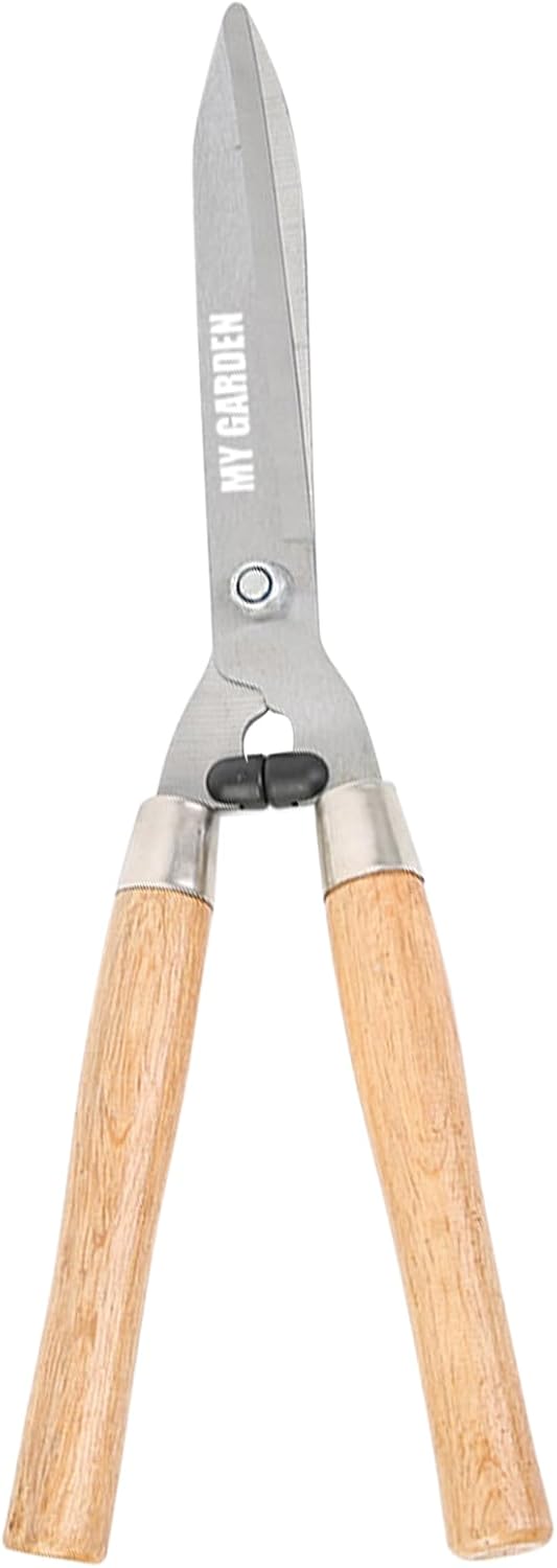 My Garden Hedge Shear with Comfortable Wooden Non Slip Handle & Carbon ...