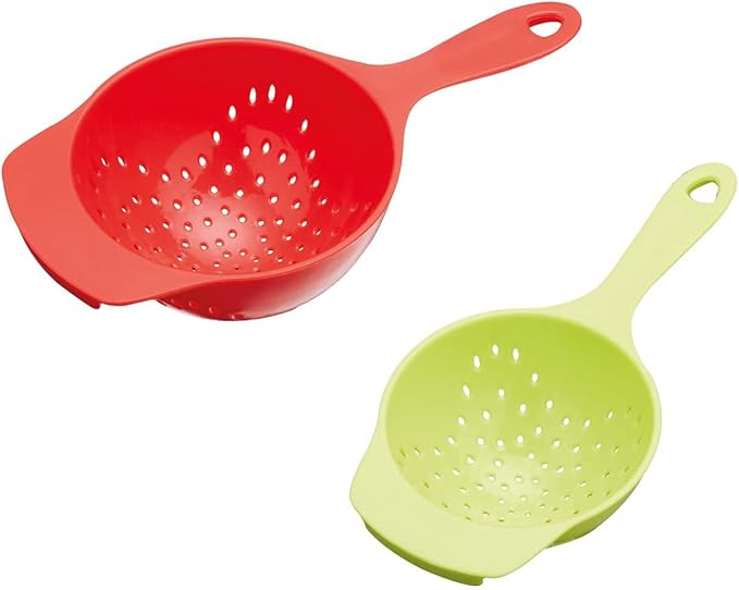Amazon.com: Brandobay Plastic Mini Colanders Set 2 Pack, 6.5 & 7.5 Inch ...