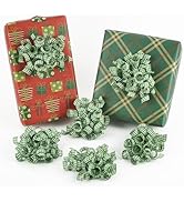 Amazon.com: HUIHUANG Red Bows for Gift Wrapping, Red Curly Ribbon Bows ...