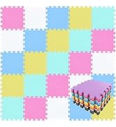 Amazon.com: qqpp EVA Rubber 18 Tiles Interlocking Puzzle Foam Floor ...