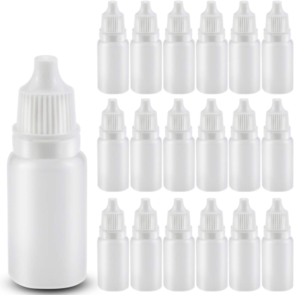 Amazon.com: Eldwviz 50PCS 10ml Empty Plastic Squeezable Dropper Bottles ...