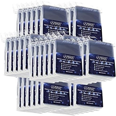 Amazon.com: UVBLOC Semi Rigid Card Holder Sleeves Case (2000 Count) PSA ...
