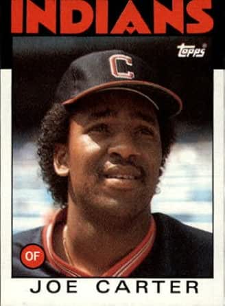 Amazon.com: 1986 Topps Baseball Card #377 Joe Carter : Collectibles ...