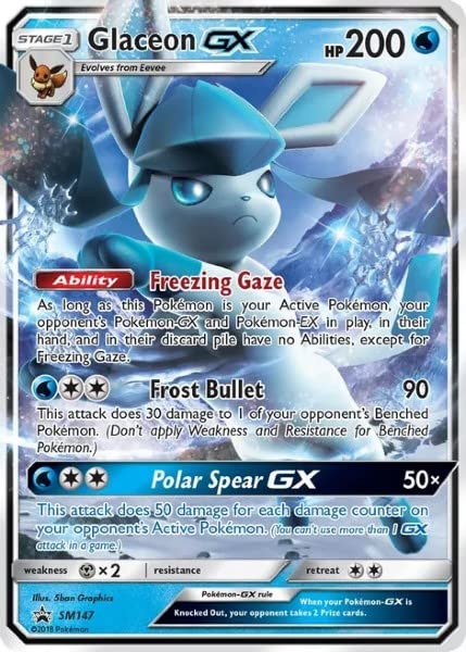 Shiny Glaceon Card