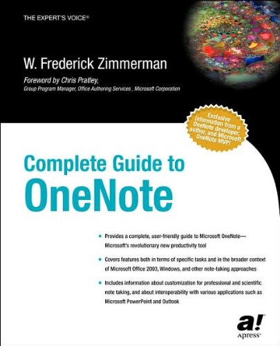 Complete Guide to OneNote (text only) by W.F. Zimmerman: W. Frederick ...