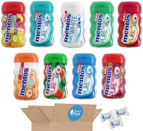 Amazon.com : Mentos Gum Snack Peak Variety Gift Box – Citrus (with ...