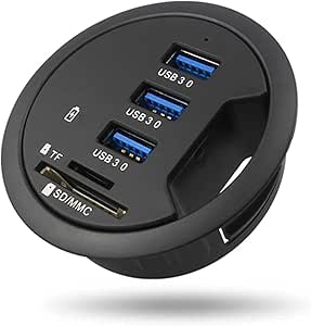 Amazon.com: USB Hub 3 0 for Laptop PC Card Reader USB Power Supply USB ...