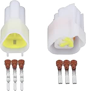 Amazon.com: Demasiado 3 Pin Waterproof Electrical Wire Connector DJ7031Y-2.3-11/21 Male and ...