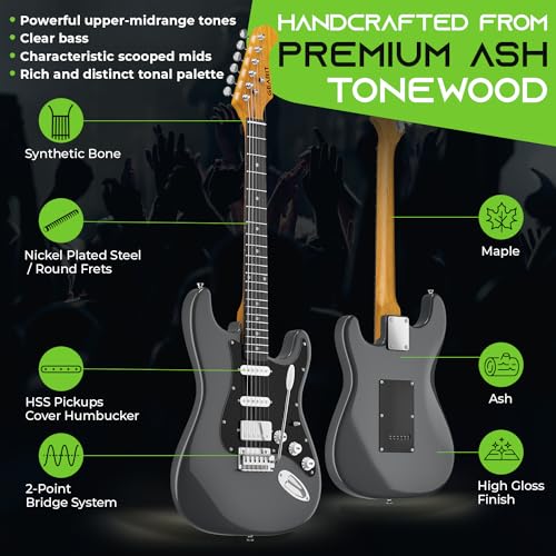 Snapklik.com : GearIT Professional Electric Guitar (Premium Ash ...
