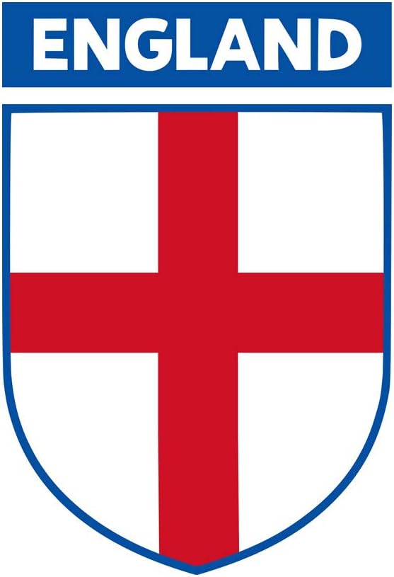 TENNER.LONDON Set of 5 England Team Crest Iron on Screen print Fabric ...