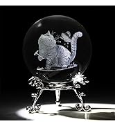 Amazon.com: 60mm Tree of Life Crystal Ball with Stand 3D Laser Engraved ...