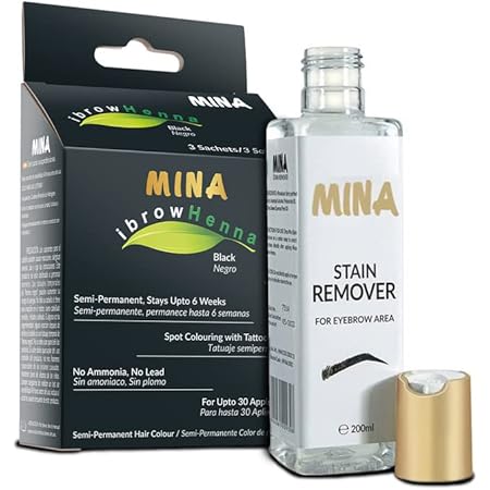 Amazon.com : Mina ibrow Henna Hair Color Black|Long Lasting Natural ...